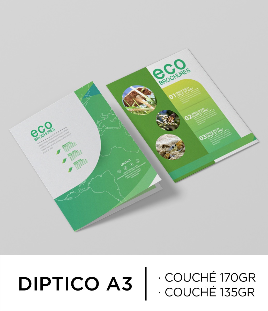 Personaliza tu Díptico o Tríptico con el plegado que desees